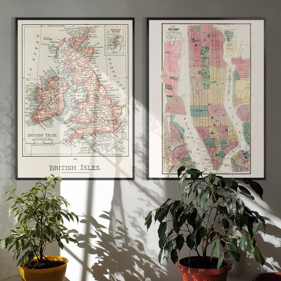 Vintage Map Prints – InkAndDrop