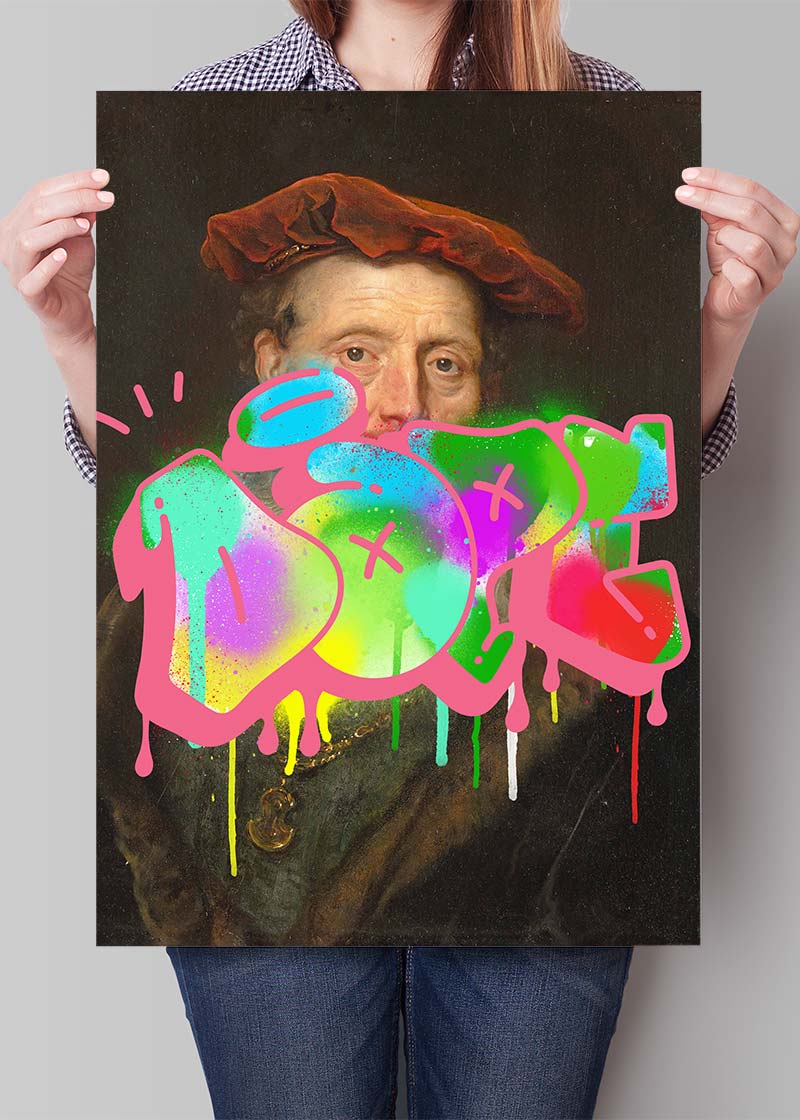 Dope Graffiti Tag Portrait Print – InkAndDrop