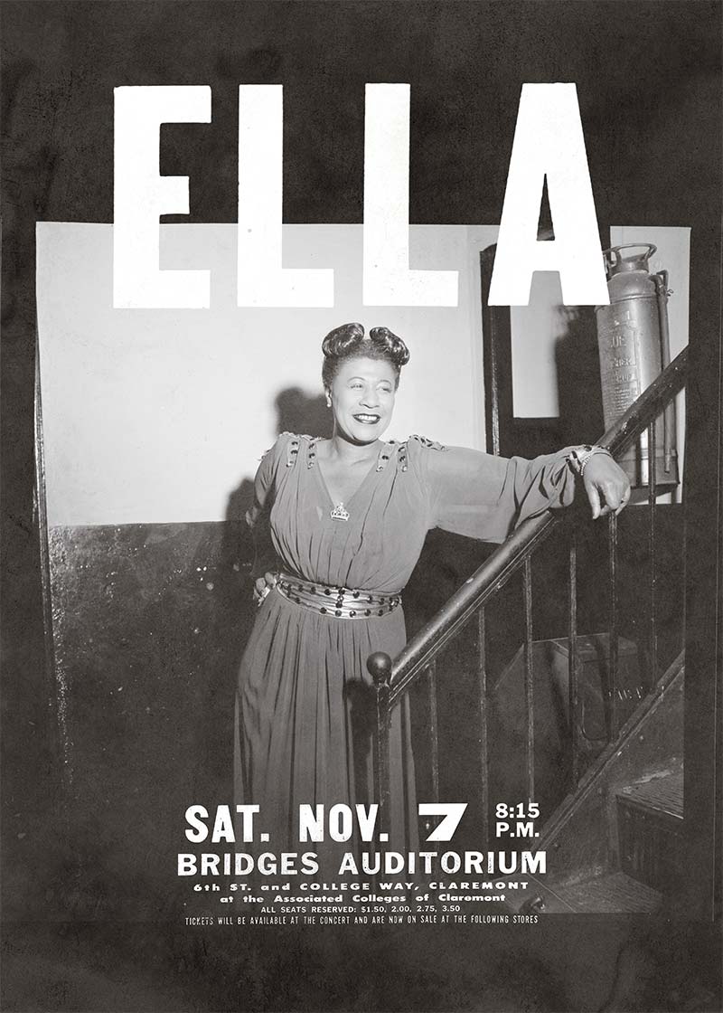 Ella Fitzgerald Music Concert Poster Print – InkAndDrop