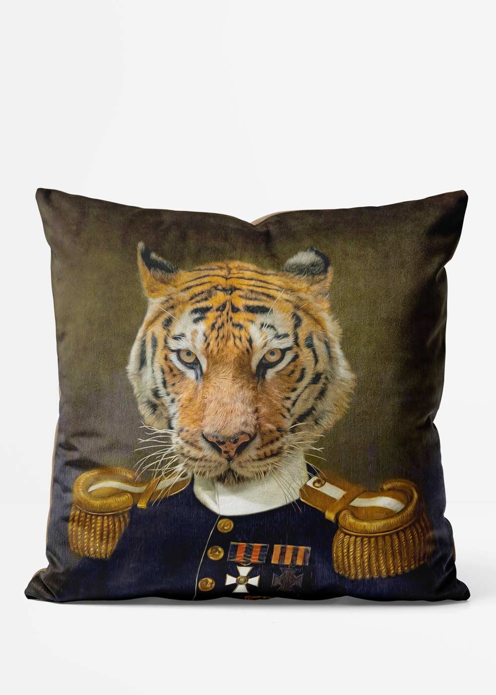 Tiger Head Portrait Cushion – InkAndDrop