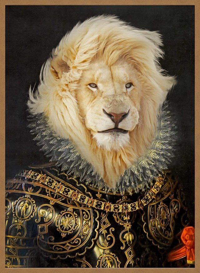 King Lion Portrait Print – InkAndDrop