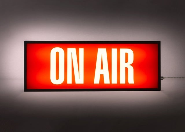 On Air Retro Lightbox Print – InkAndDrop