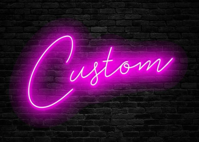 Retro Script Neon Print – InkAndDrop