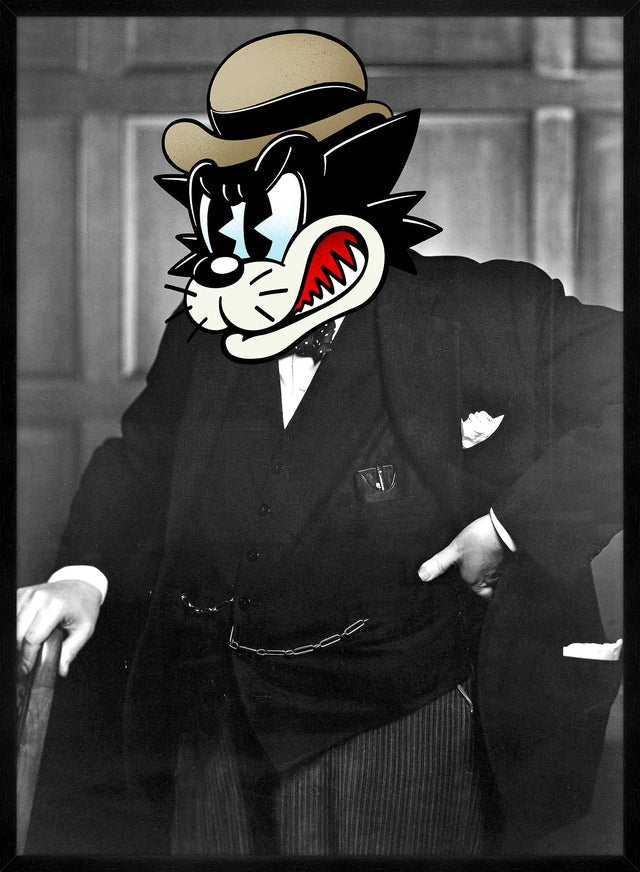 Winston The Cat Portrait Print – InkAndDrop