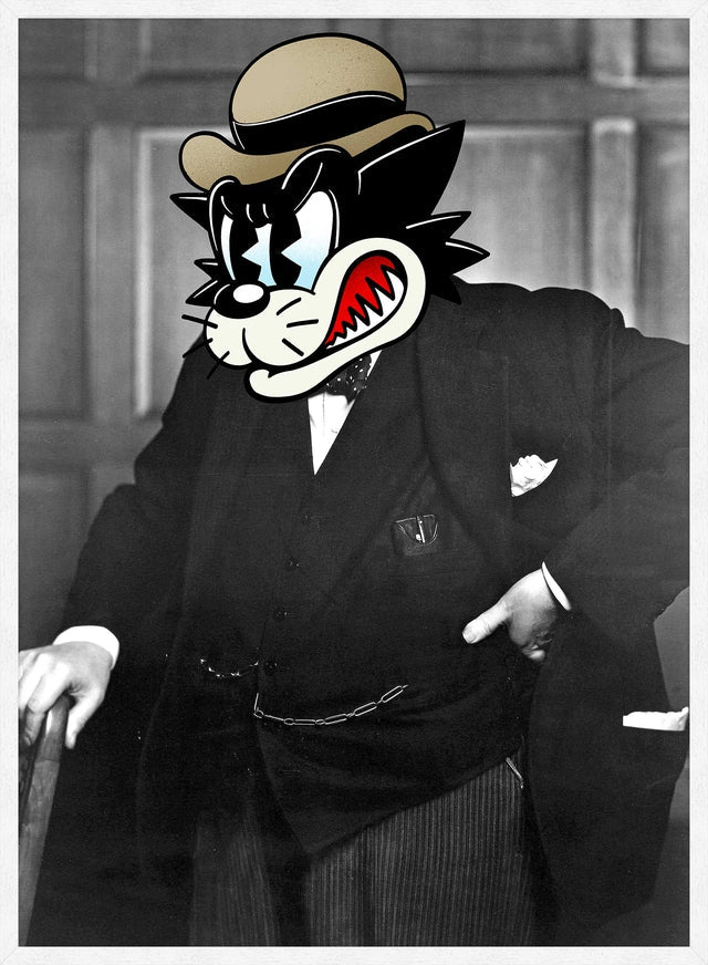 Winston The Cat Portrait Print – InkAndDrop