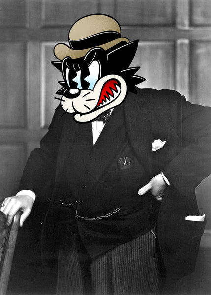 Winston The Cat Portrait Print – InkAndDrop