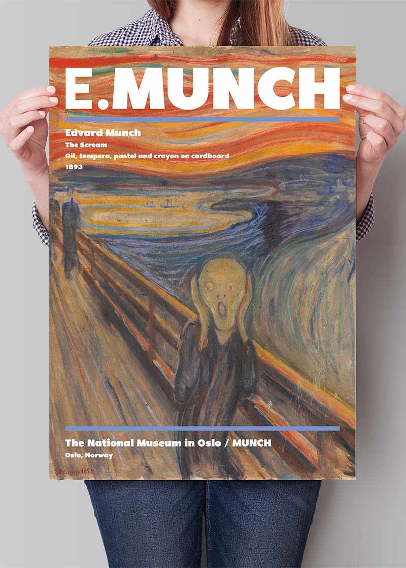 Edvard Munch The Scream Artist Poster – InkAndDrop