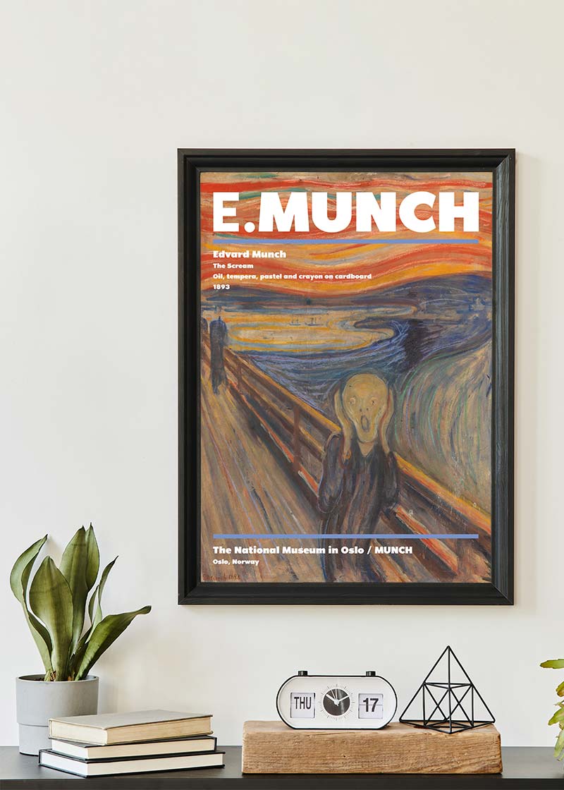 Edvard Munch The Scream Artist Poster – InkAndDrop