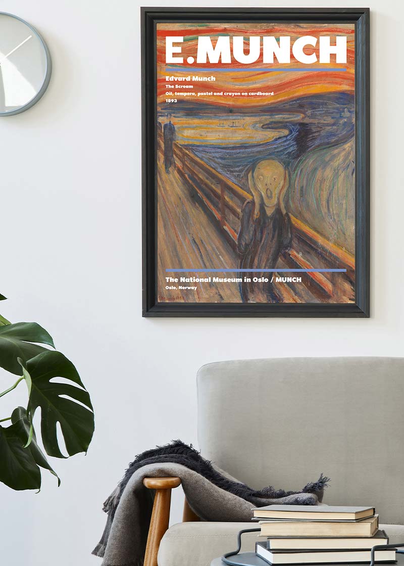Edvard Munch The Scream Artist Poster – InkAndDrop