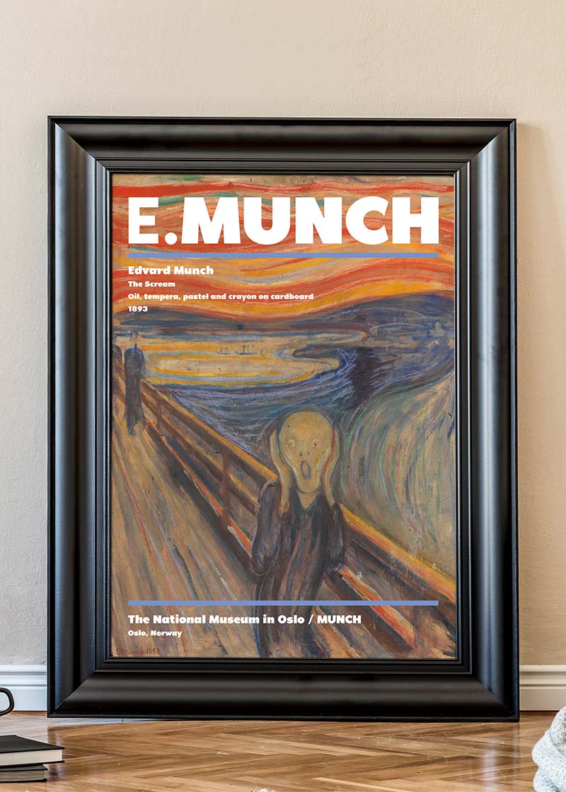 Edvard Munch The Scream Artist Poster – InkAndDrop