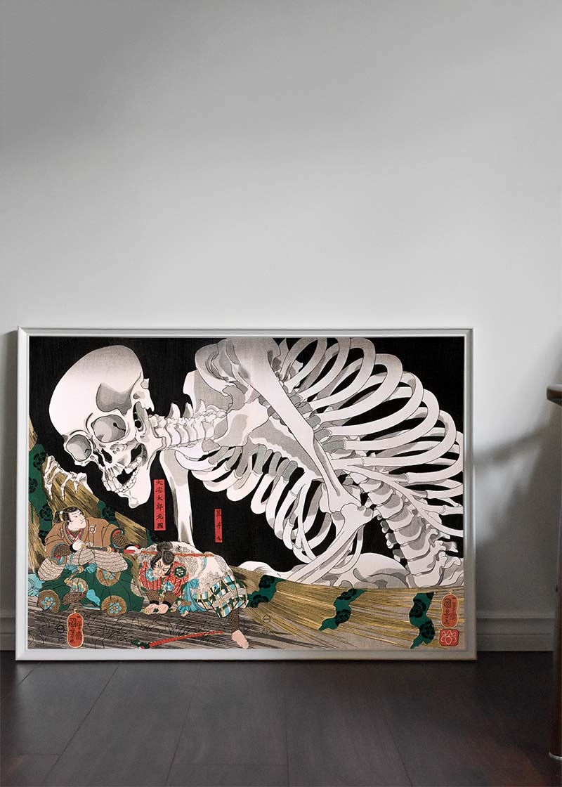 Skeleton Specter by Utagawa Kuniyoshi – InkAndDrop
