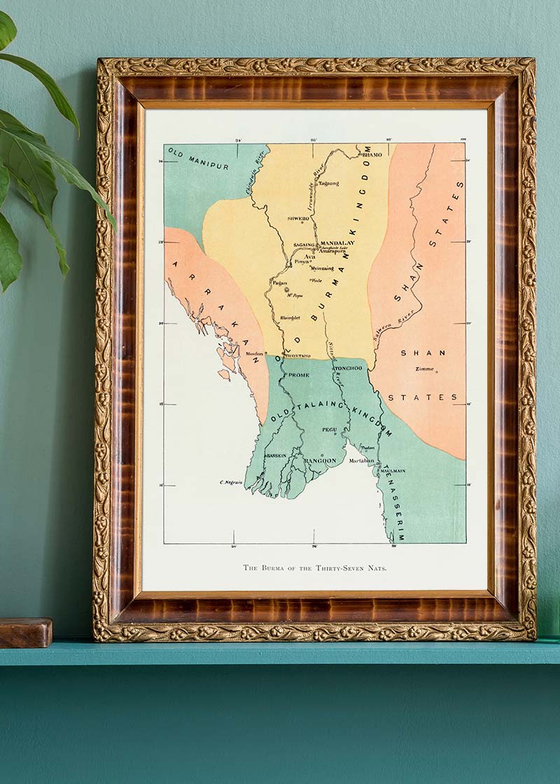 Map of the old Burman kingdom from 1906 – InkAndDrop